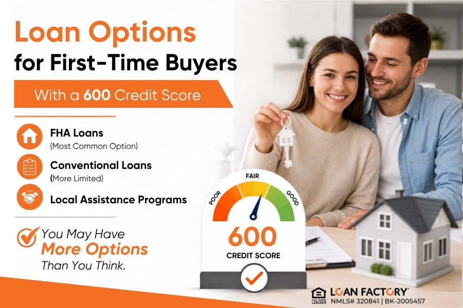 First Time Home Buyer Loan With 600 Credit Score: What You Can Qualify For